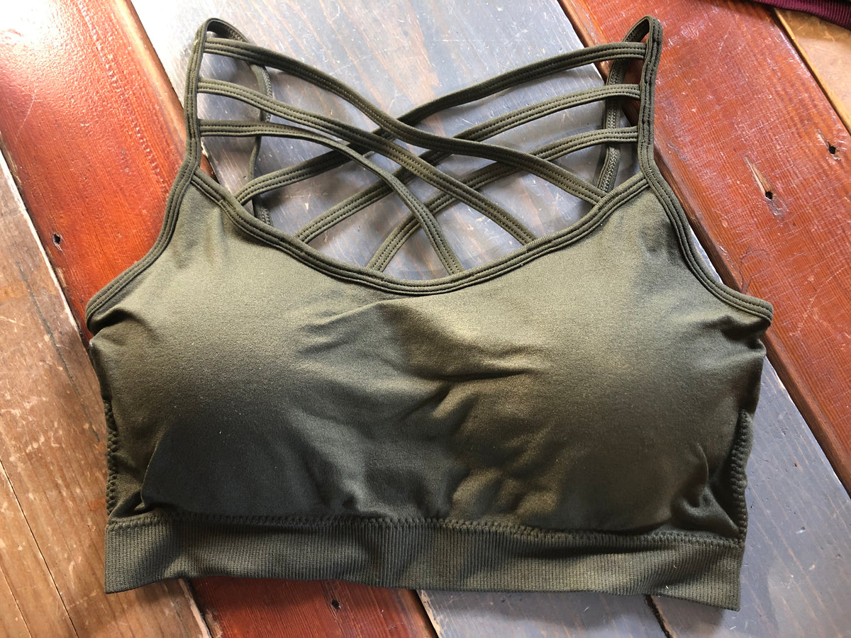 SEAMLESS TRIPLE CRISS-CROSS BRALETTE – Countryside Signs and Boutique